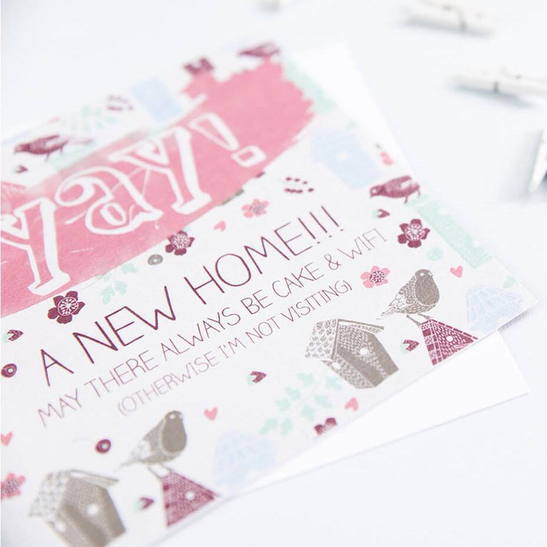 ‘Yay! A New Home!’ Moving Card - I am Nat Ltd
